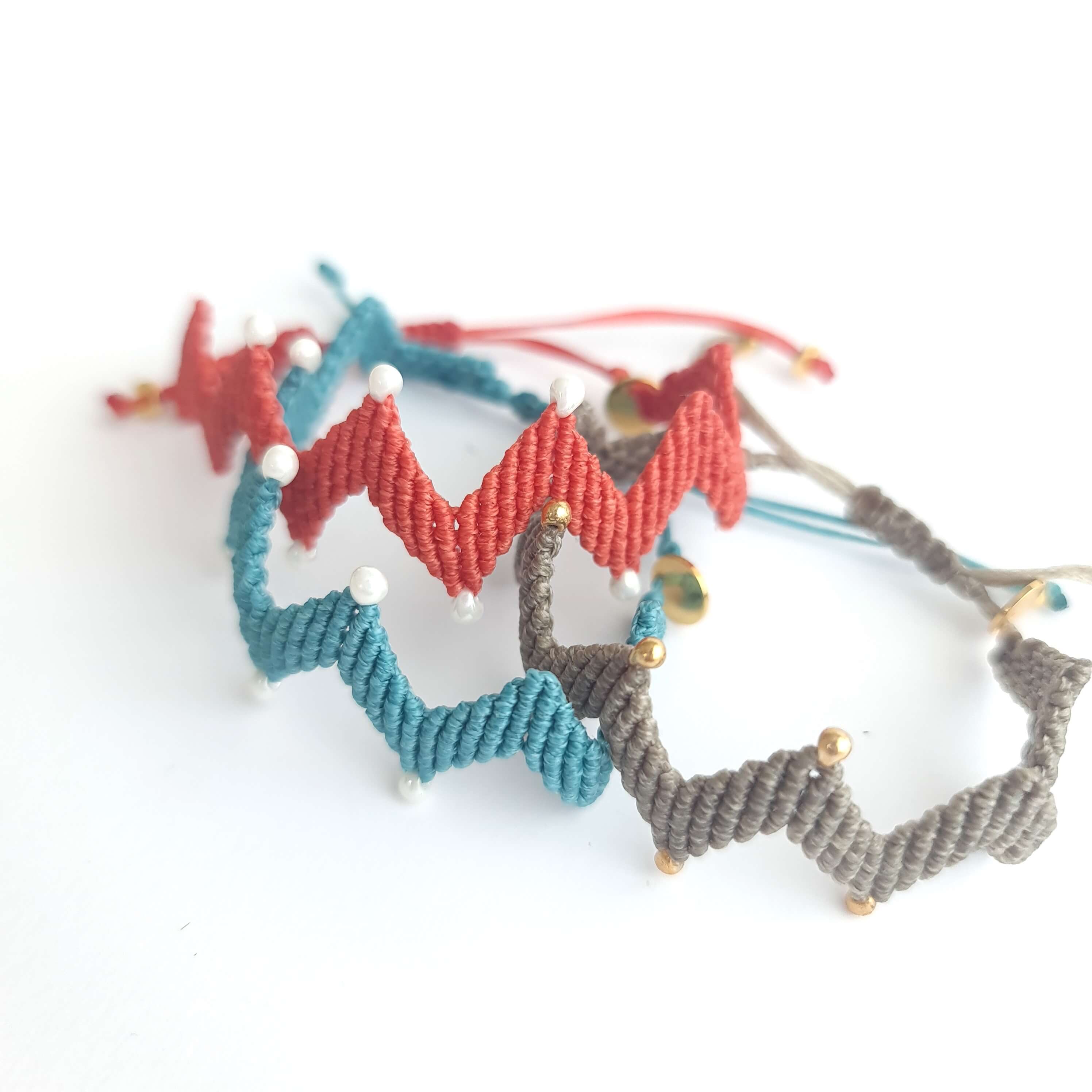 The Greek Art Company - Zig Zag Bracelet - Many Colors